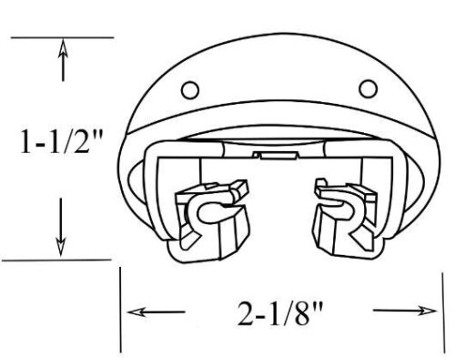5x Kenlin Rite Trak Ii Drawer Guide Glide And Stop W Screws Made In