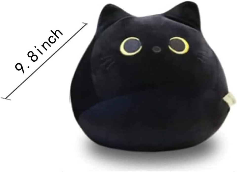 Black Cat Stuffed Animal Plush Toy Creative Cat Shape Soft Pillow Toys ...
