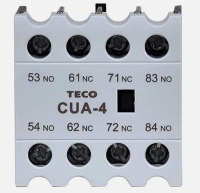 1PCS New For TECO contactor auxiliary contact CUA-404 4B 4 Normally ...