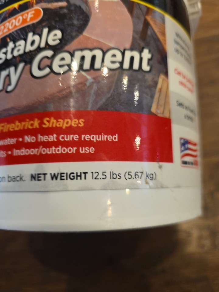 High Temp Castable Refractory Cement for Fireplace & Woodstove Repair ...