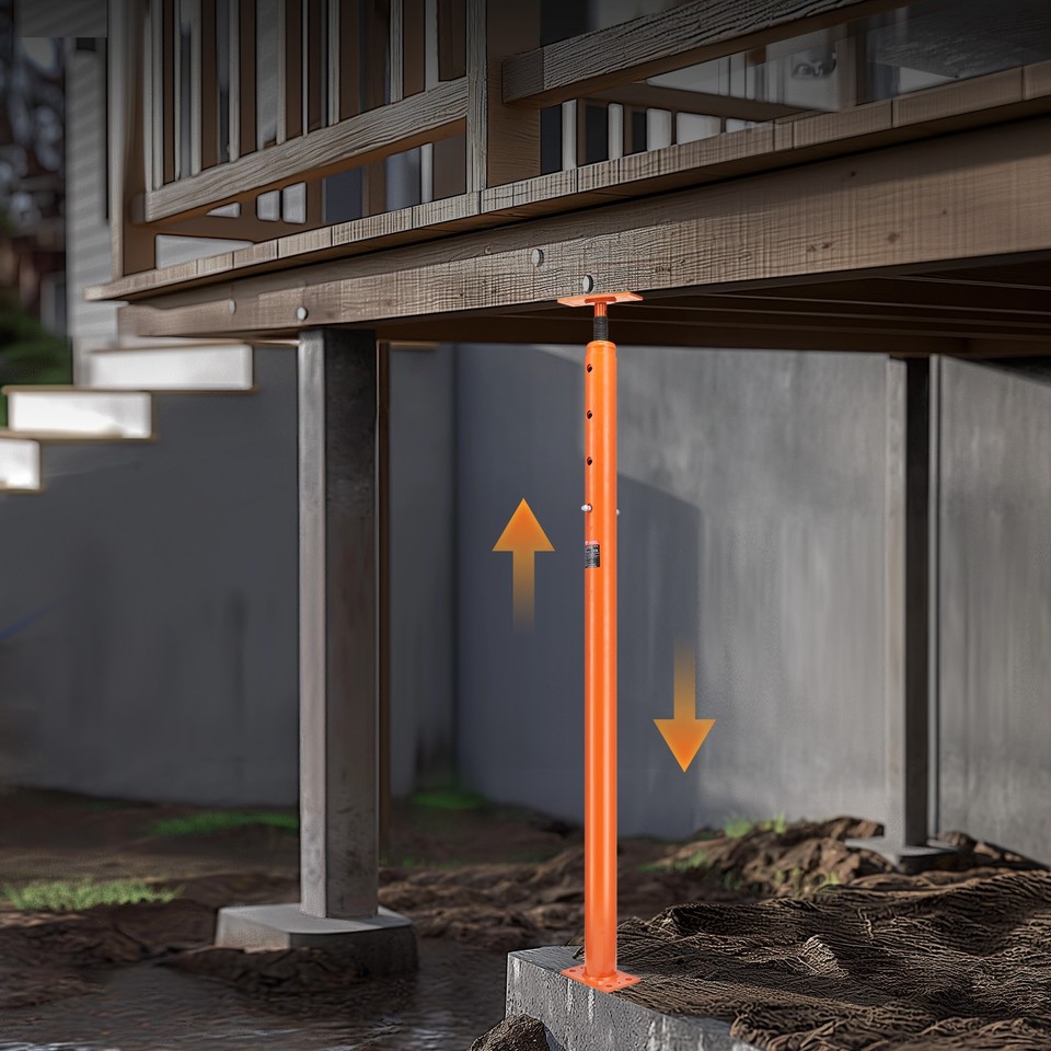 VEVOR Adjustable Floor Jack Post House Floor Leveling Lift 53"-93 ...