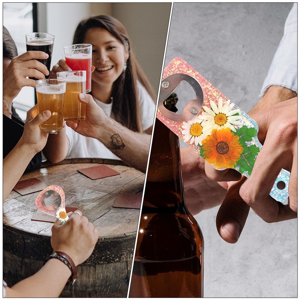 Handheld Openers Casting Mold Resin Crystal Unique Bottle DIY Molds for ...