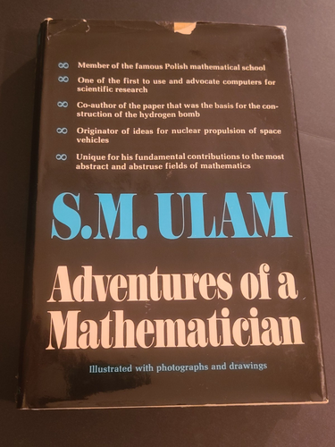 Adventures of a Mathematician by Stanislaw S.M. Ulam Mathematics HCDJ ...