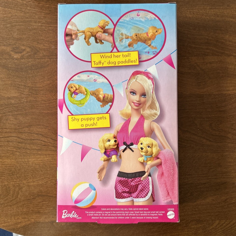 2010 Barbie Paddling Taffy & Pup & 2 Puppies Barbie #V8906 | eBay