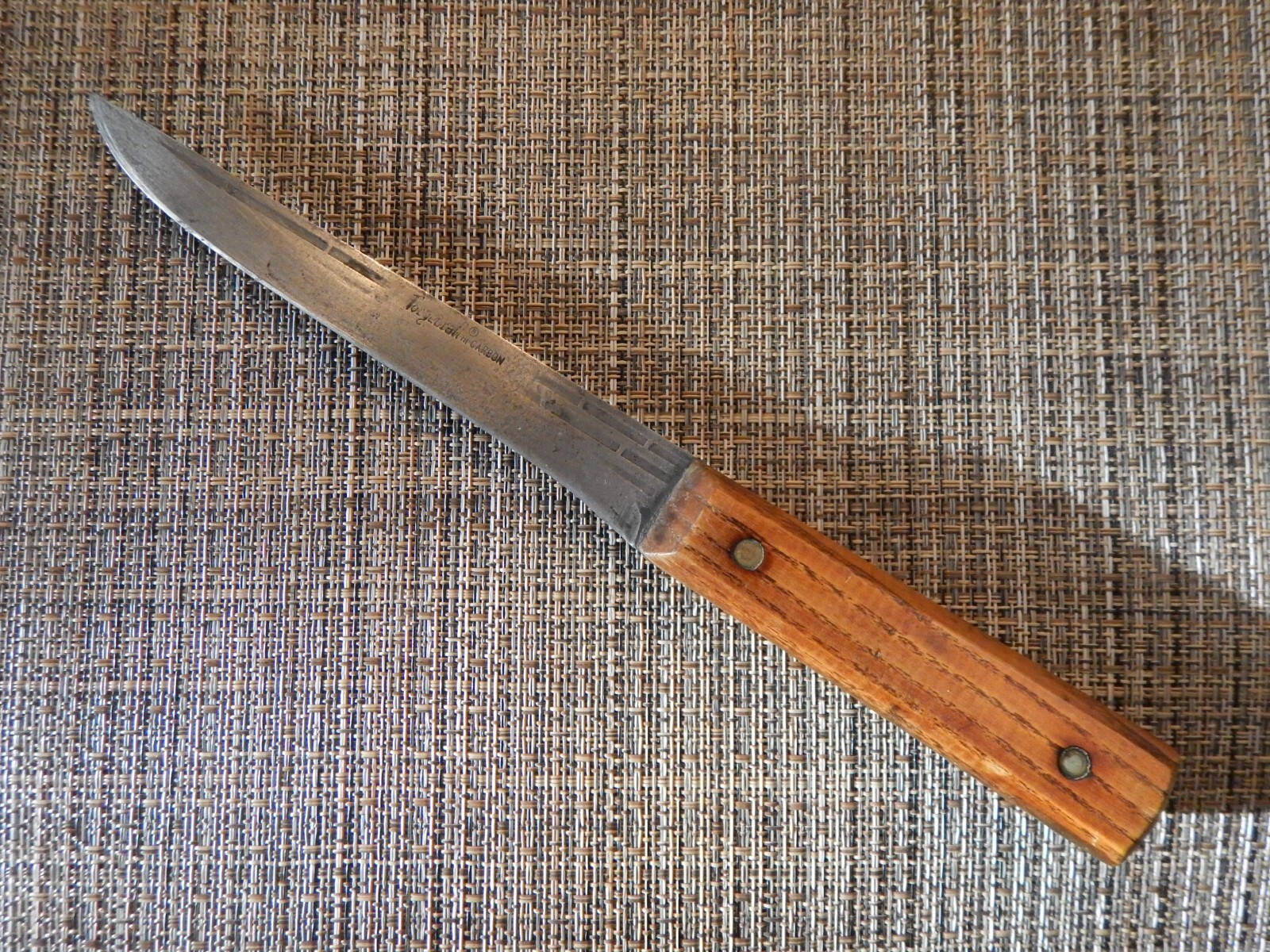 Vintage Carving Butcher Knife Forgecraft Hi Carbon 6.25" Steel Blade | eBay