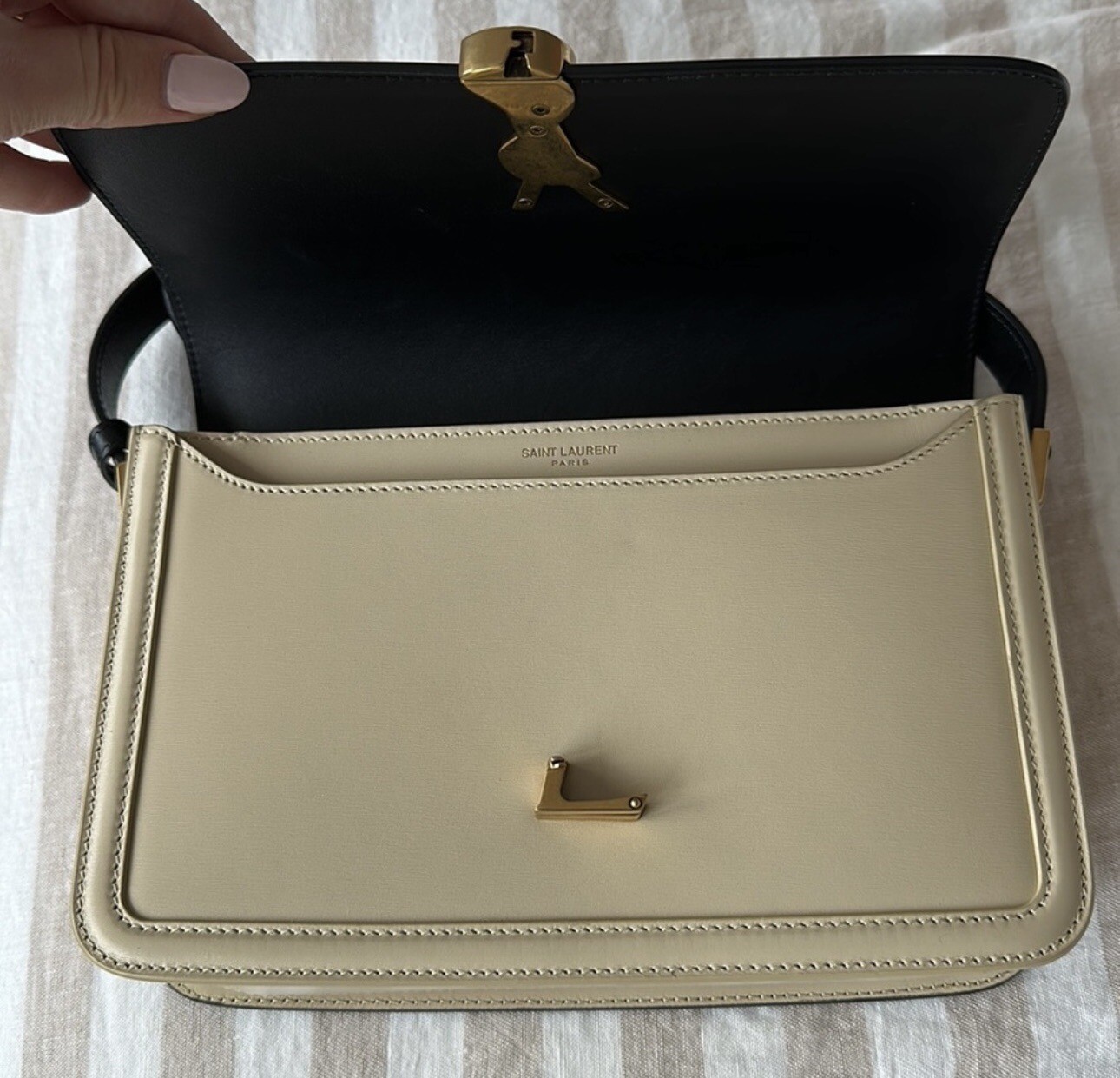 YSL Saint Lauren Solferino Medium Shoulder Satchel In… - Gem