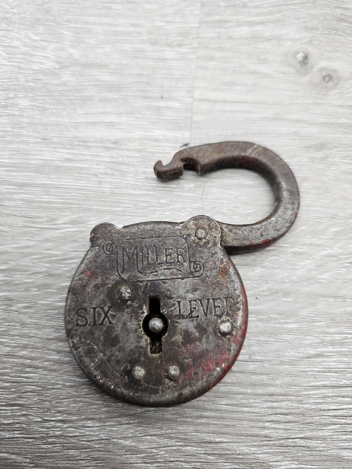 Vintage Miller Six Lever Lock No Key Padlock Antique | eBay