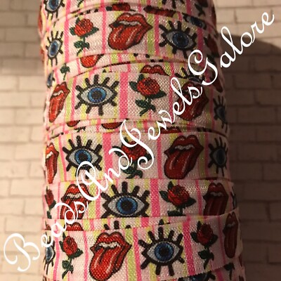 Emoji ribbon Evil eye ribbon rose ribbon lips ribbon emoji foe evil eye ...