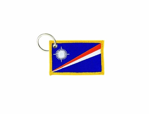 Key Ring Keys Key Embroidered Badge Patch Badge Flag Islands Marshall | eBay