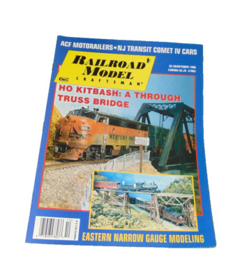 Railroad Model Craftsman October 1998 Magazine HO KITBASH TRUSS BRIDGE ...