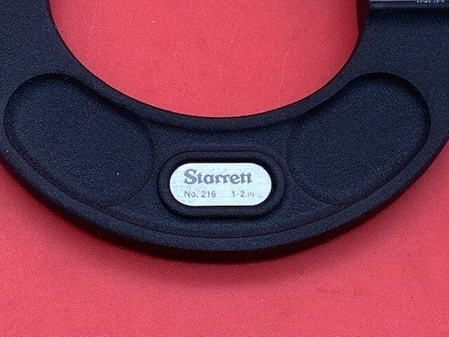 Starrett T216XFL-2 Digital Outside Micrometer 1-2" Carbide Faces IN ...
