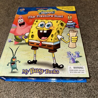 2015 Spongebob Squarepants Rare My Busy Books with 9 Figures | eBay