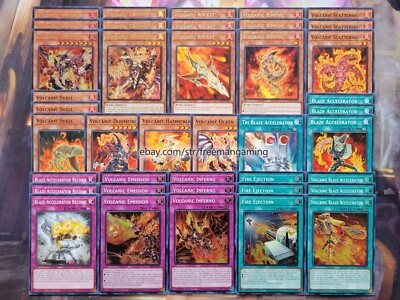 Yugioh Volcanic Deck 40 Cards Emperor Trooper Complete Budget ...