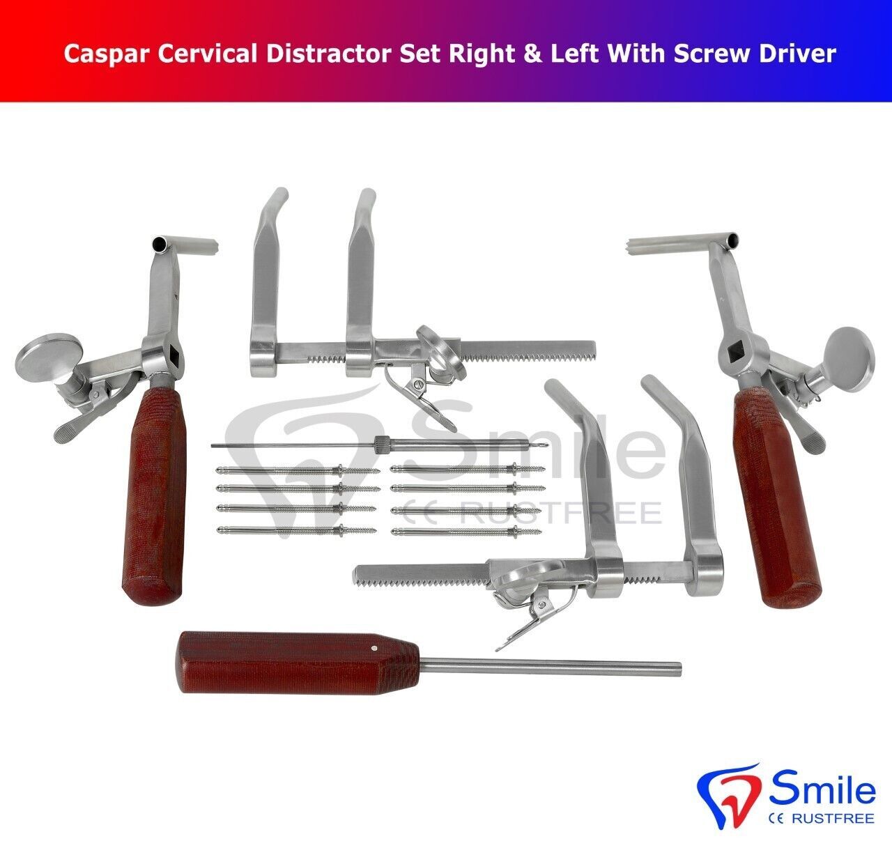 Caspar Cervical Distractor Set Right & Left With Screw Driver Spine ...