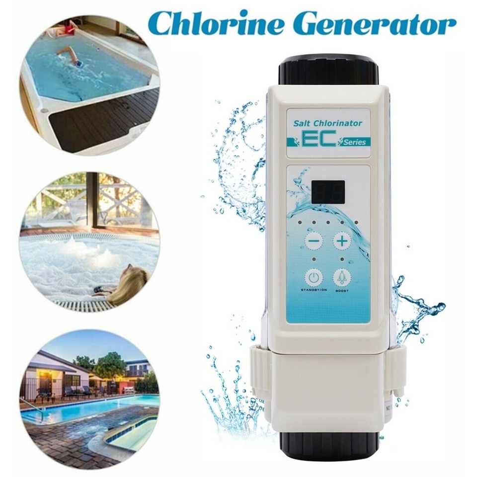 Complete Salt Water Pool Chlorine Generator System Fits 26000 Gallon ...