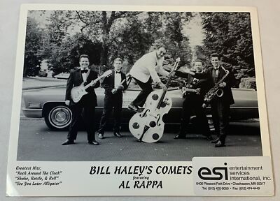 1980's BILL HALEY'S COMETS FEATURING AL RAPPA promo b+w photo ~ 8x10 | eBay
