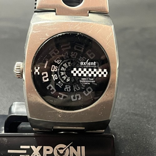 Vintage Axcent Electro Scandinavia X26003 Men's Jump Hour Watch ...