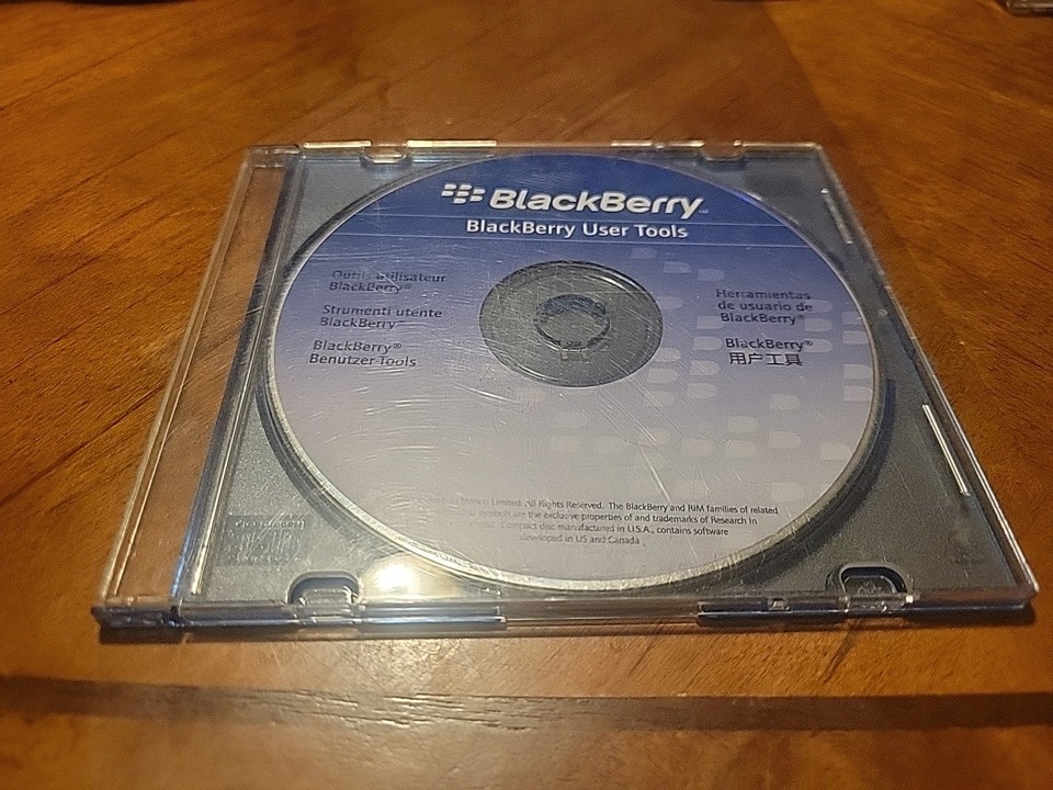 Vintage Blackberry User Tools Software Windows Computer PC CD-ROM 2006 ...