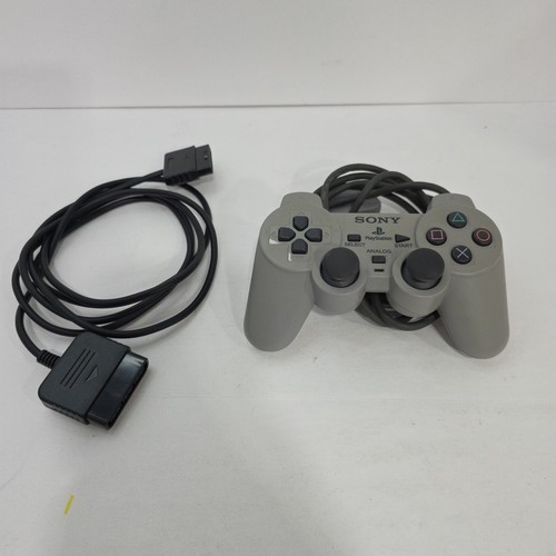 Sony PlayStation 1 PS1 SCPH-1200 Dual Shock Controller Gray OEM ...