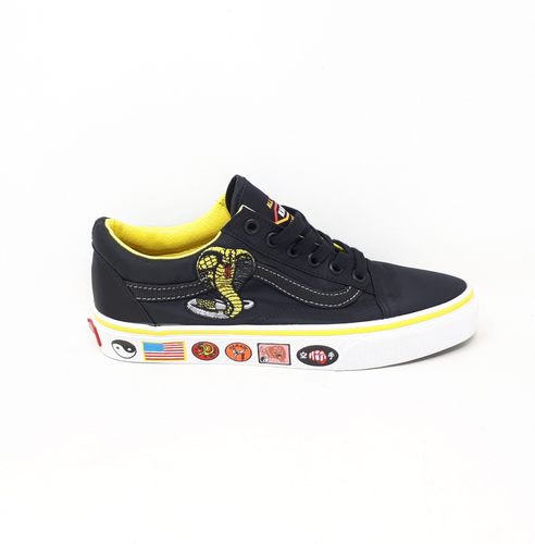 Vans Old Skool Cobra Kai Black White Skate Shoe Sneaker Mens 5.5 ...
