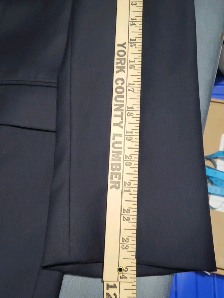 Lauren Ralph Lauren Blazer Mens 46S Navy Sport Coat Jacket 100% Wool | eBay