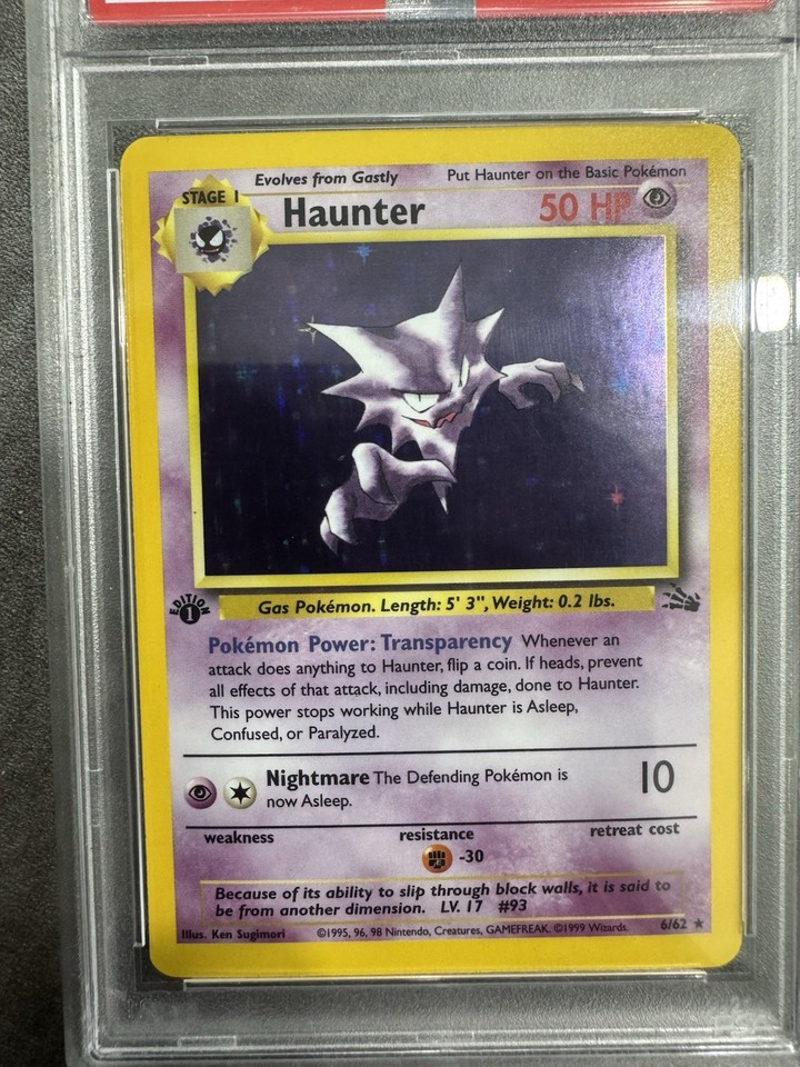 Haunter - Holo - 1st Edition PSA 9 - Fossil - 1999 - #6 Pokemon MINT | eBay