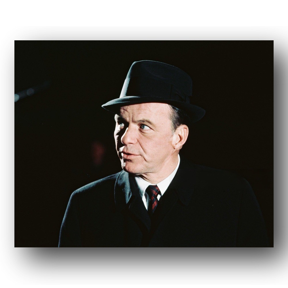 Frank Sinatra Black Hat Overcoat Portrait 1970 Vintage 8x10 Photo US ...