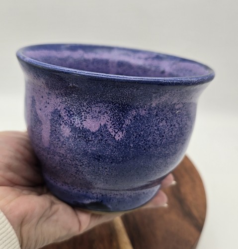 Maui Pottery Pot Speckled / Drip Glaze Blue/Purple Spring Vintage | eBay