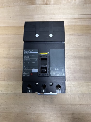 SQUARE D QDA32150 QDA I-LINE 3 POLE 150 AMP 240v CIRCUIT BREAKER ...