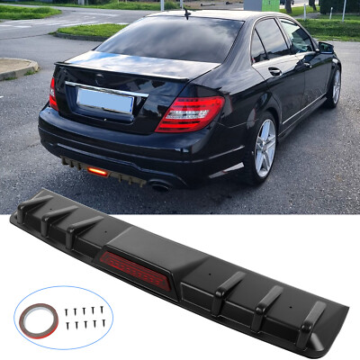 For Mercedes Benz W203 W204 W205 C200 C250 C300 Rear Bumper Diffuser ...