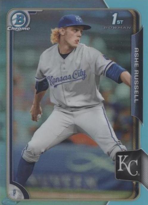 2015 Bowman Draft - Chrome Ashe Russell #14 Sky Blue Refractor (RC) for ...