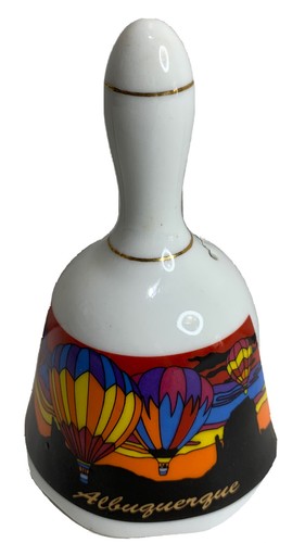 Albequerque New Mexico 4" Collector Bell Hot Air Balloons Multi Color ...