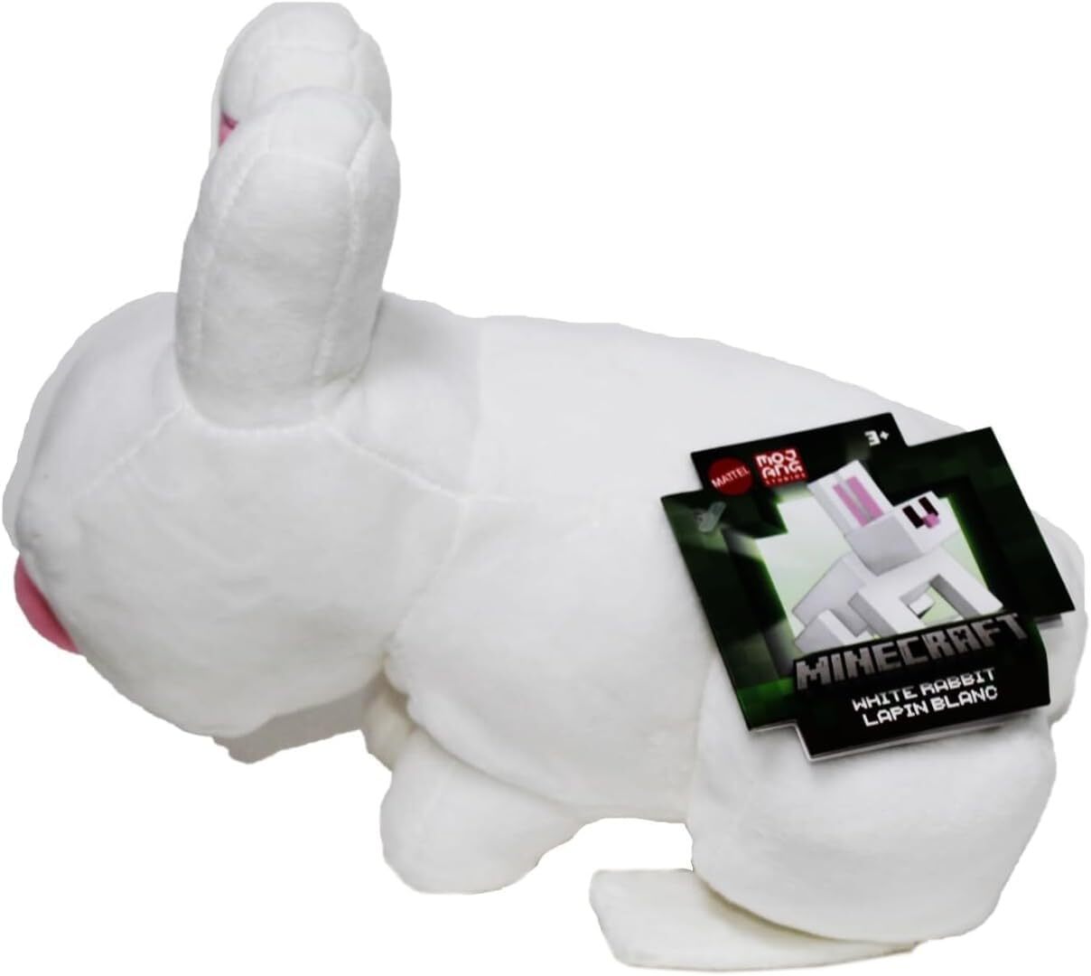 New Official Mattel Minecraft 8 inch White Rabbit Soft Plush Toy | eBay