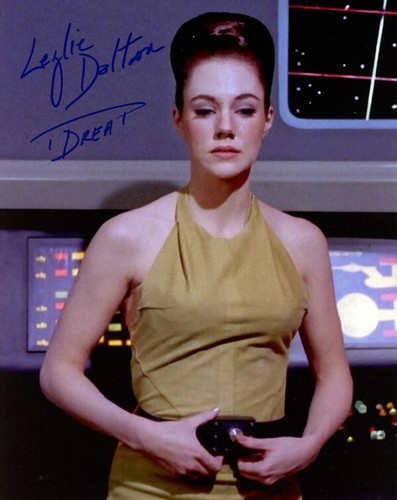 LEZLIE DALTON SIGNED AUTOGRAPHED 8x10 PHOTO +DREA STAR TREK TOS RARE ...