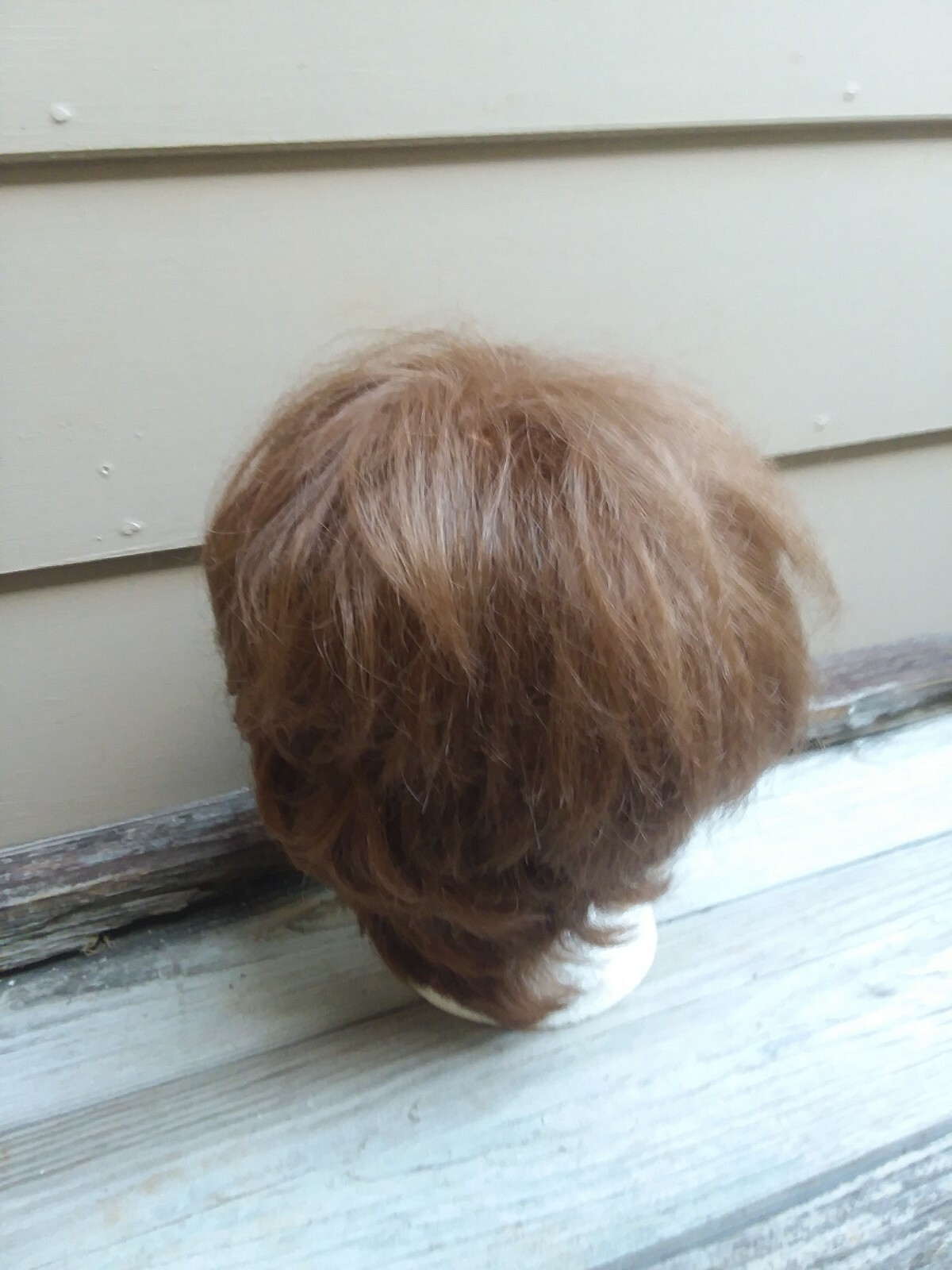 Vintage 70's women's shag wig brunette 100% Dynel Made in Hong Kong | eBay