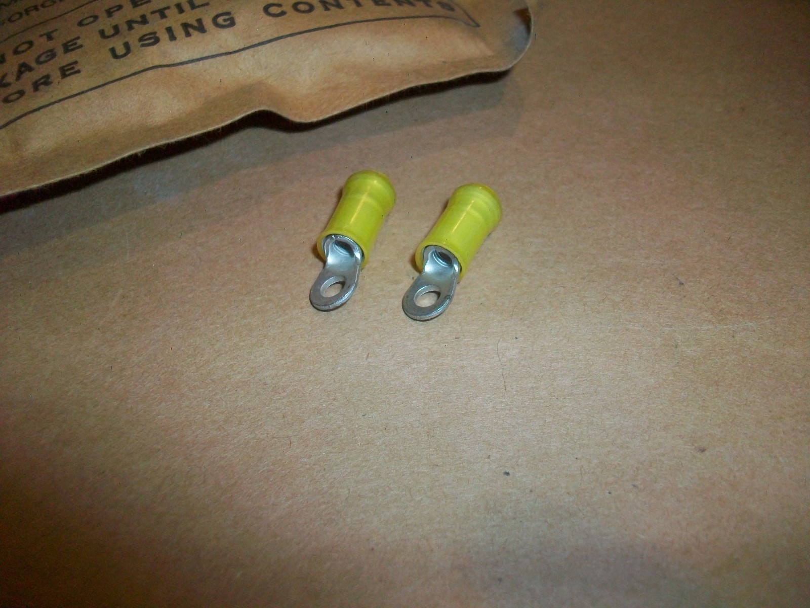 50pc AMP 36161 Ring Terminal Connector #10 12-10 AWG Crimp | eBay