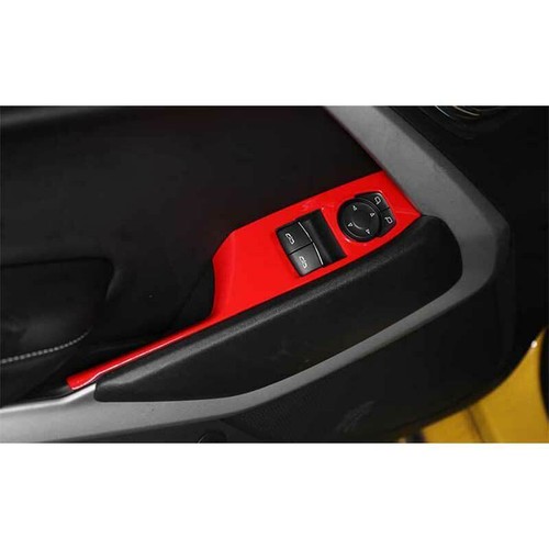 Red Steel Window Lift Lock Switch Panel Trim Auto For Chevrolet Camaro ...