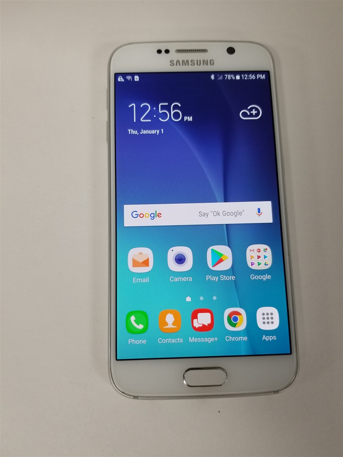Samsung Galaxy S6 32GB White SM-G920V Verizon Unlocked Android ...