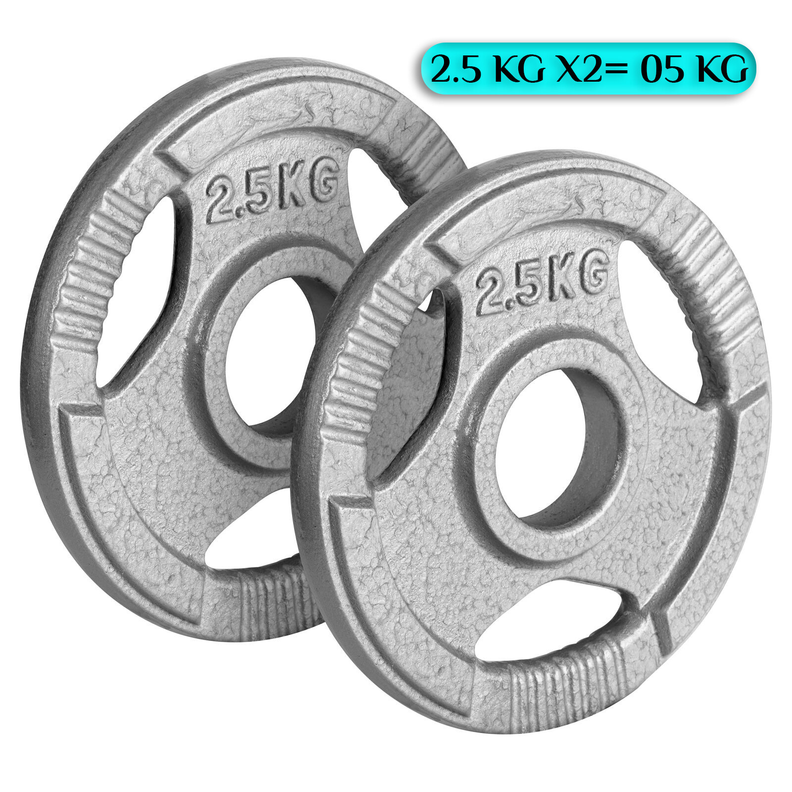 Weight Plates Set Pair Cast Iron 2" Hole Disc Dumbbell Olympic Barbell ...