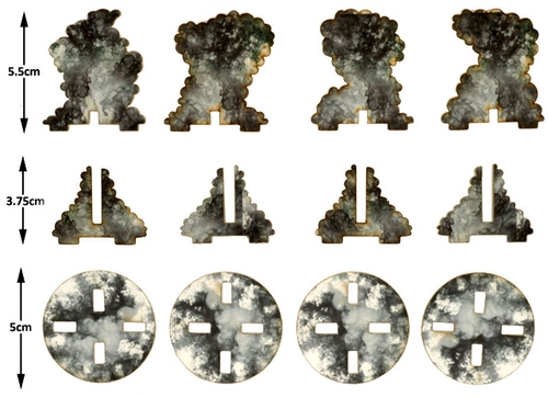 Smoke Bombardment Markers x4 (AT006) Flames of War NEW 9420020234963 | eBay