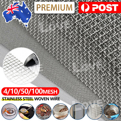 4/10/50 Mesh Stainless Steel Woven Wire Filtration Filter Screen Sheet ...