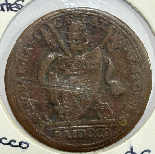 1801 Papal States 1 Baiocco - Pius VII Lateran Possess Coin | eBay ...