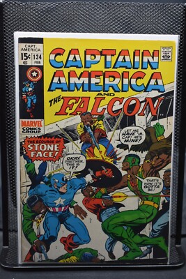 Captain America #134 Marvel Comics 1971 The Falcon Sam Wilson Steve ...