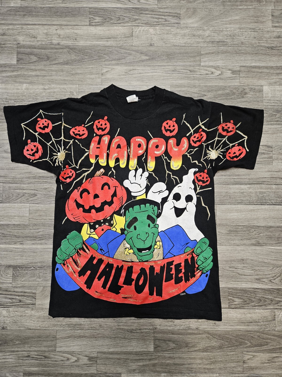 Vintage 1996 Freeze Halloween Big Print Graphic Spell… - Gem