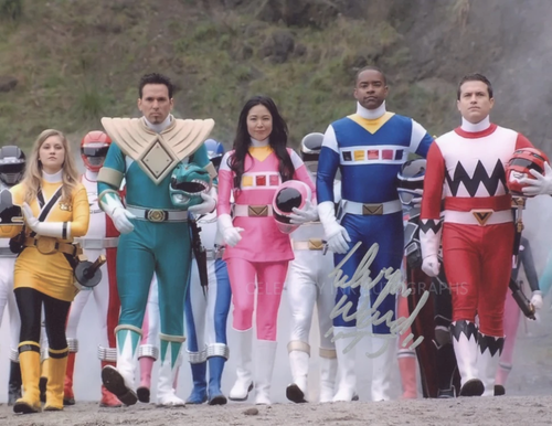 SELWYN WARD as T.J. the Blue Space Power Ranger GENUINE SIGNED ...