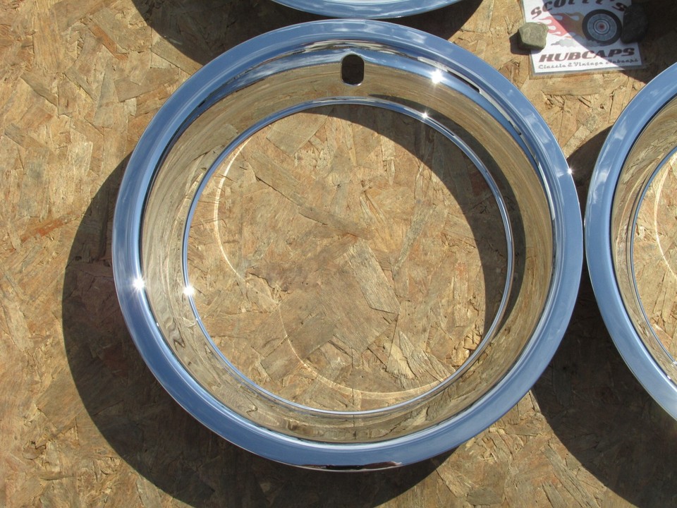 15″X7″ RALLY WHEEL CHROME STAINLESS TRIM RINGS, BEAUTY RINGS, 2.5" DEEP ...