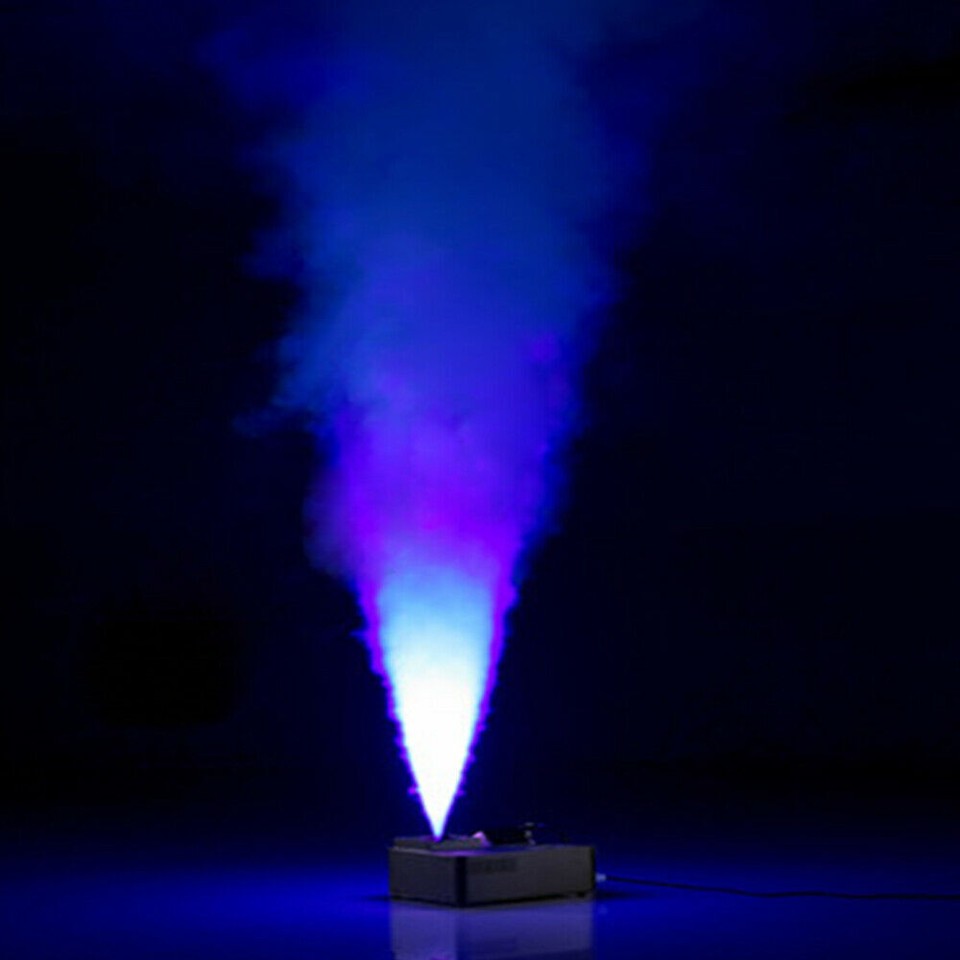 Smoke Fog Machine RGB 24 LED Light DMX DJ Party Vertical Spray Fog ...