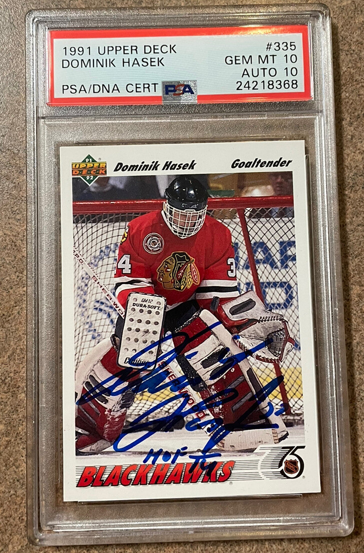 1991 Dominik Hasek Upper Deck Auto/Rookie Card!! | eBay