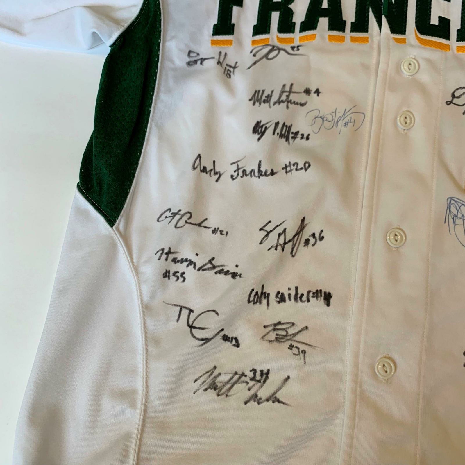 2014 University Of San Francisco Dons Team Signed Game Issued Jersey ...