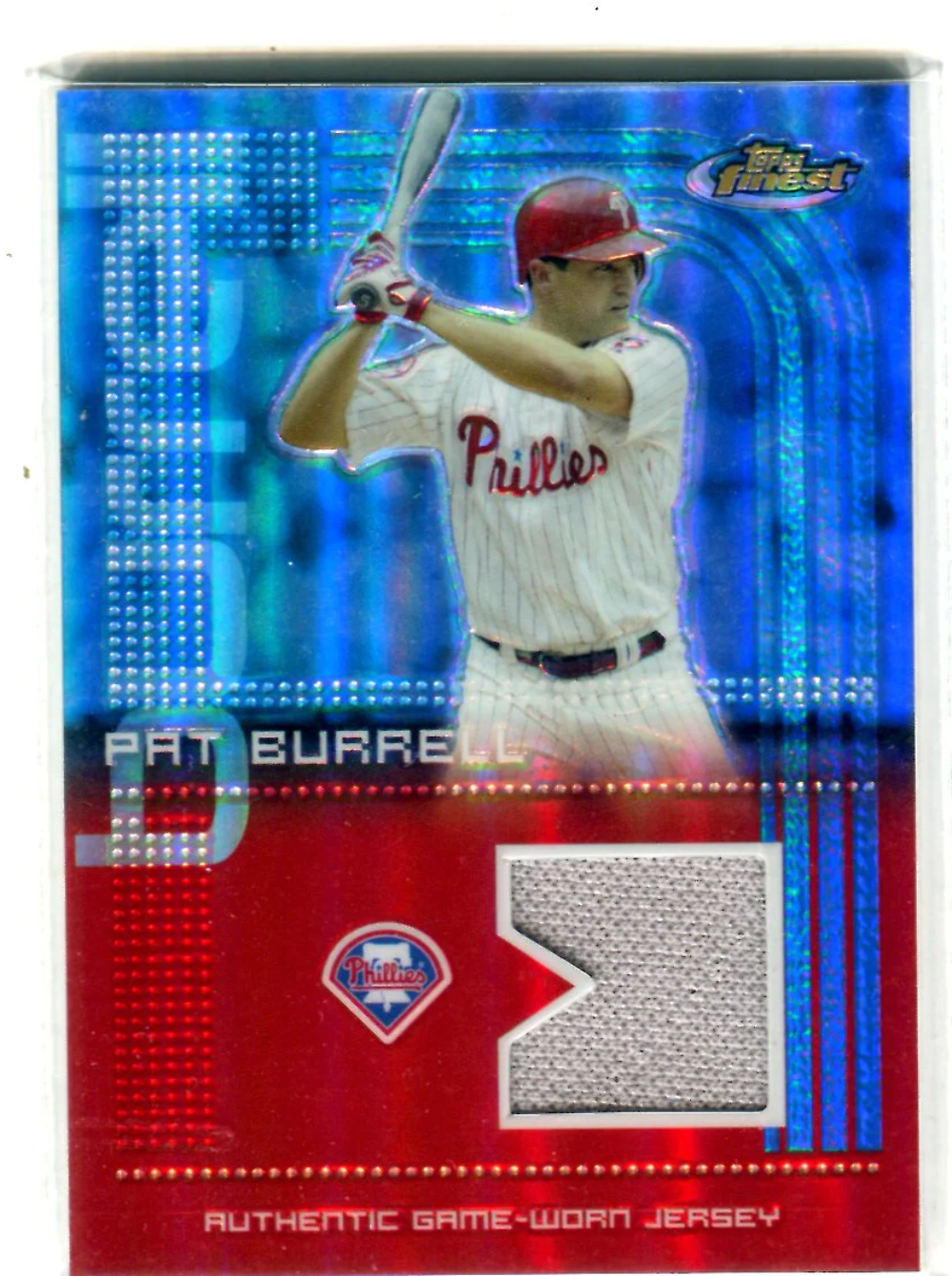 Pat Burrell 2004 Topps Finest #FR-PB Jersey Card | eBay